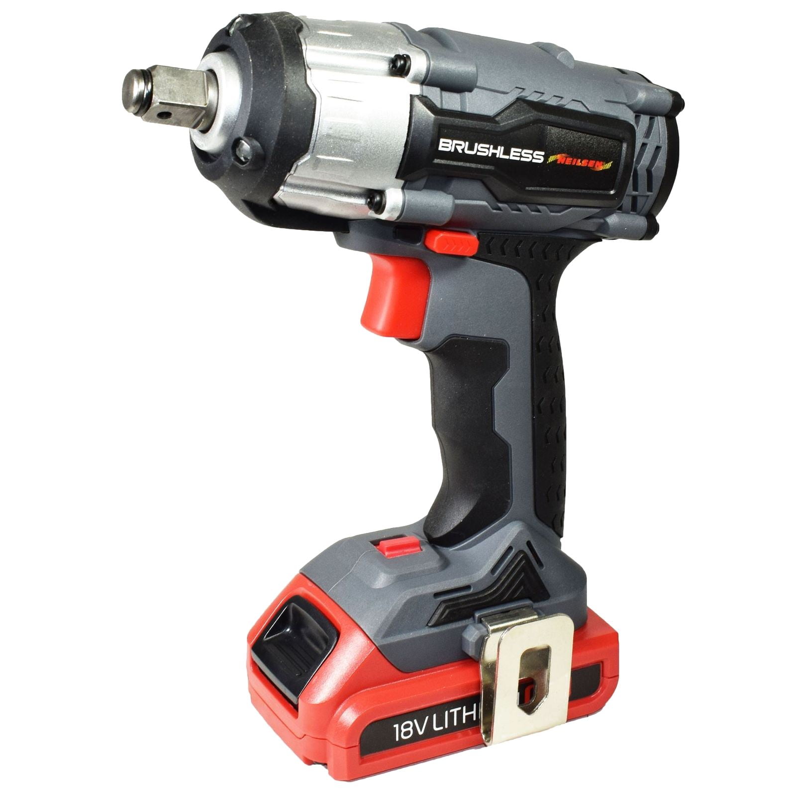 18v Lithium Li-ion Cordless Battery Impact Gun Wrench 350Nm with 2 ...