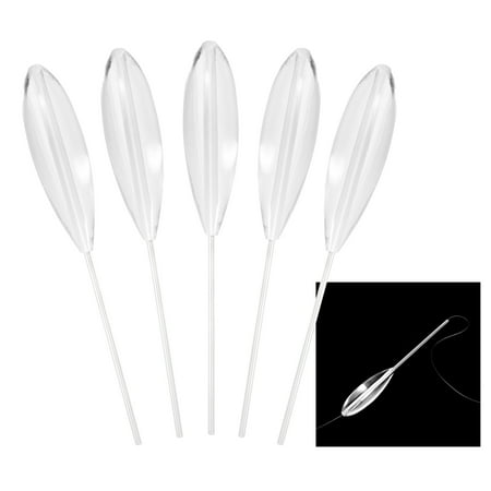 5pcs Clear Casting Bombarda Sinking Fly Fishing Spinning Floats 5g/10g ...