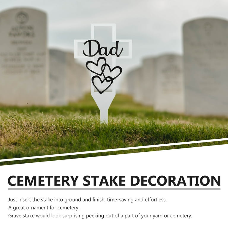 Headstone Decorations For Dad | Shelly Lighting
