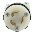 Leviton 4770-C Locking Plug, Grounding, 2P, 3W, 277V, 15A, NEMA L7-15P ...