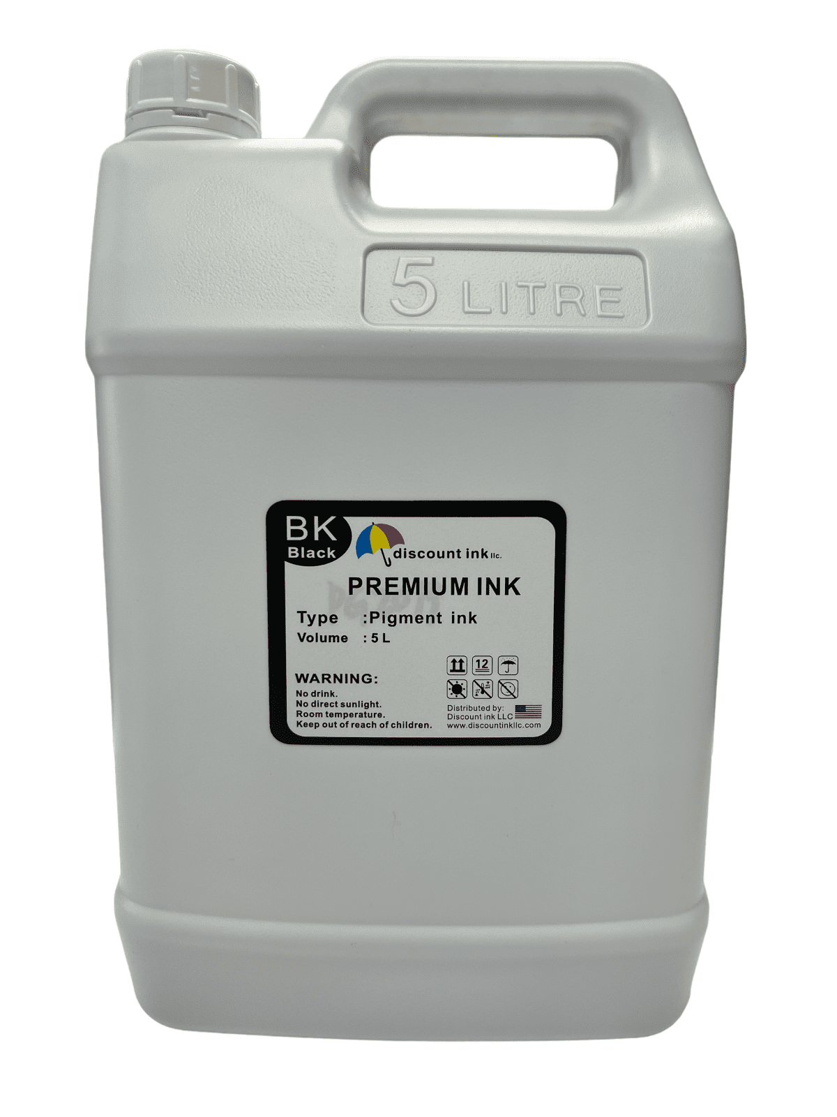 5 LITRE 5000ml Pigment Bulk Refill Ink Universal compatible for HP ...