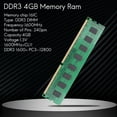 DDR3 4GB Memory Ram PC3-12800 1.5V 1600Mhz 240 Pin Desktop Memory DIMM ...