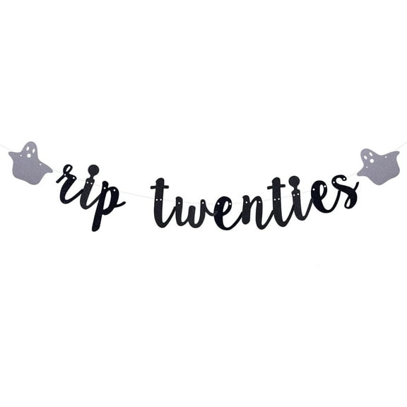 Black Glitter Bye Bye Bye 30's Banner, Happy 40th Birthday/Funeral for ...