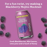 bettergoods Blackberry Flavored Sparkling Water, 12 fl oz, 8 cans, with ...