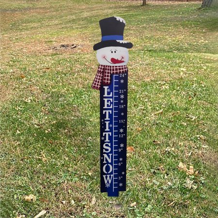 SMihono 24 Inch Snow Meter Hand Made Metal Outdoor Garden Snow Meter ...