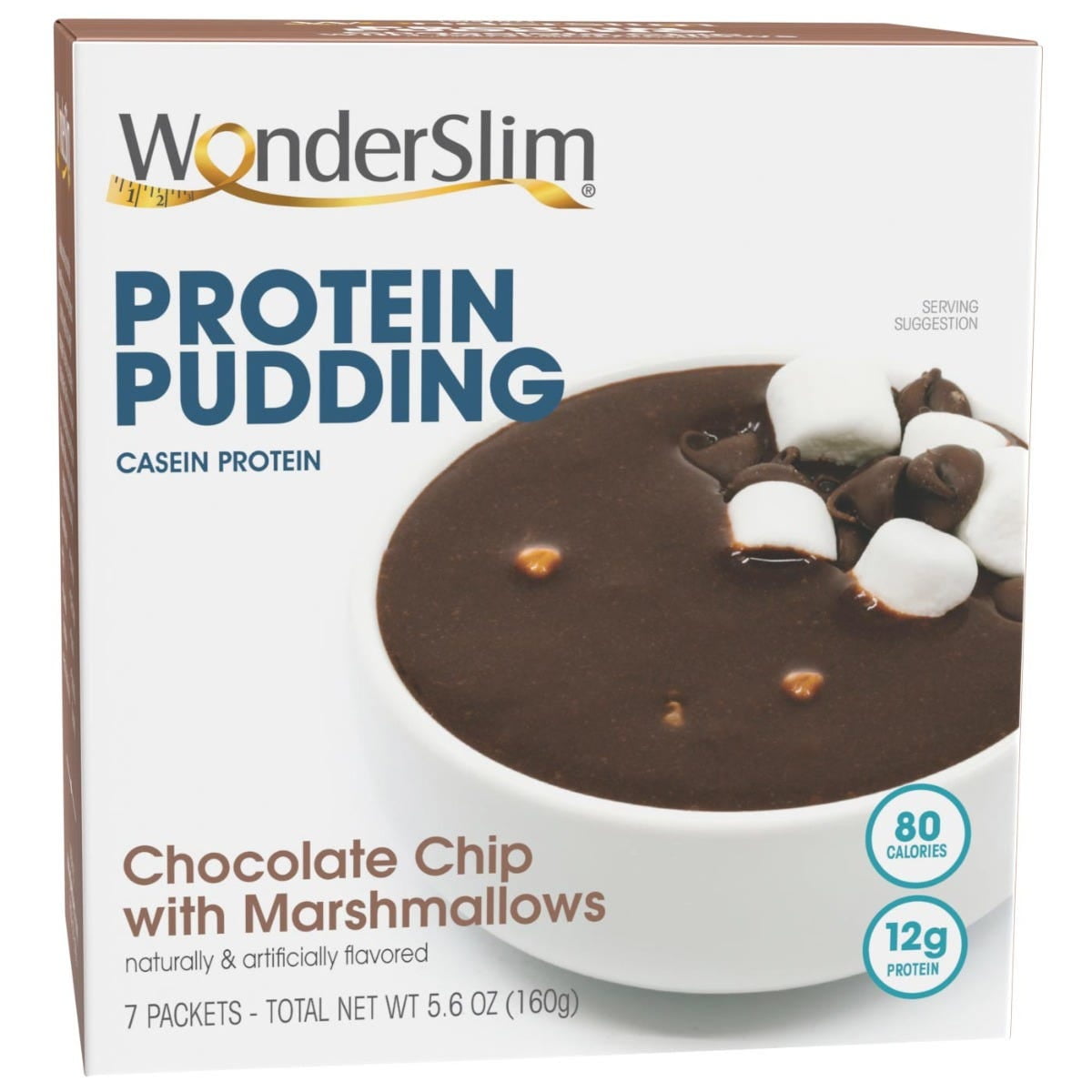 WonderSlim Protein Pudding, Chocolate Chip with Marshmallows (7ct ...