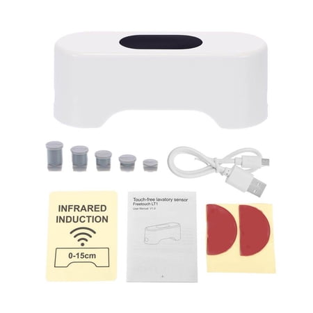 Automatic Toilet Flush Switch IR Motion Sensing Flush Button Non-Touch ...