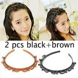 Designice Braided Headband Hair Accessories Double-bangs Hairstyle ...