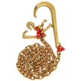 5/16 in x 10 ft G80 Bridle Tow Chain with 2 J Hooks, 9260 Lbs Break ...