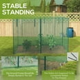 Outsunny 10 x 6.5ft Crop Cage, Double Doors Plant Protection Tent ...