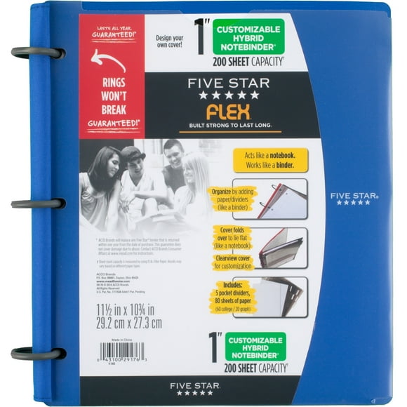 Five Star Flex Hybrid Notebinder Stores