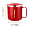 400ML Stainless Steel Insulated Mug, Lid Handle Tea Coffee Cup, Double ...