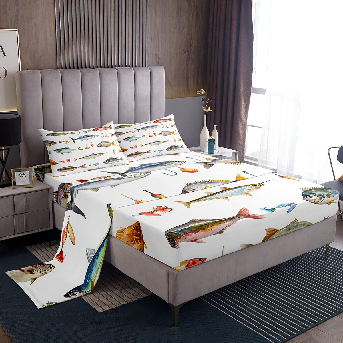 Click here for Erosebridal Cartoon Pike Fish Sheet Set Twin  Farm... prices