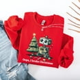 Cute Robot Christmas Sweatshirt, Funny Xmas Sweatshirt, “Oops I Broke Christmas” Shirt, Retro ...