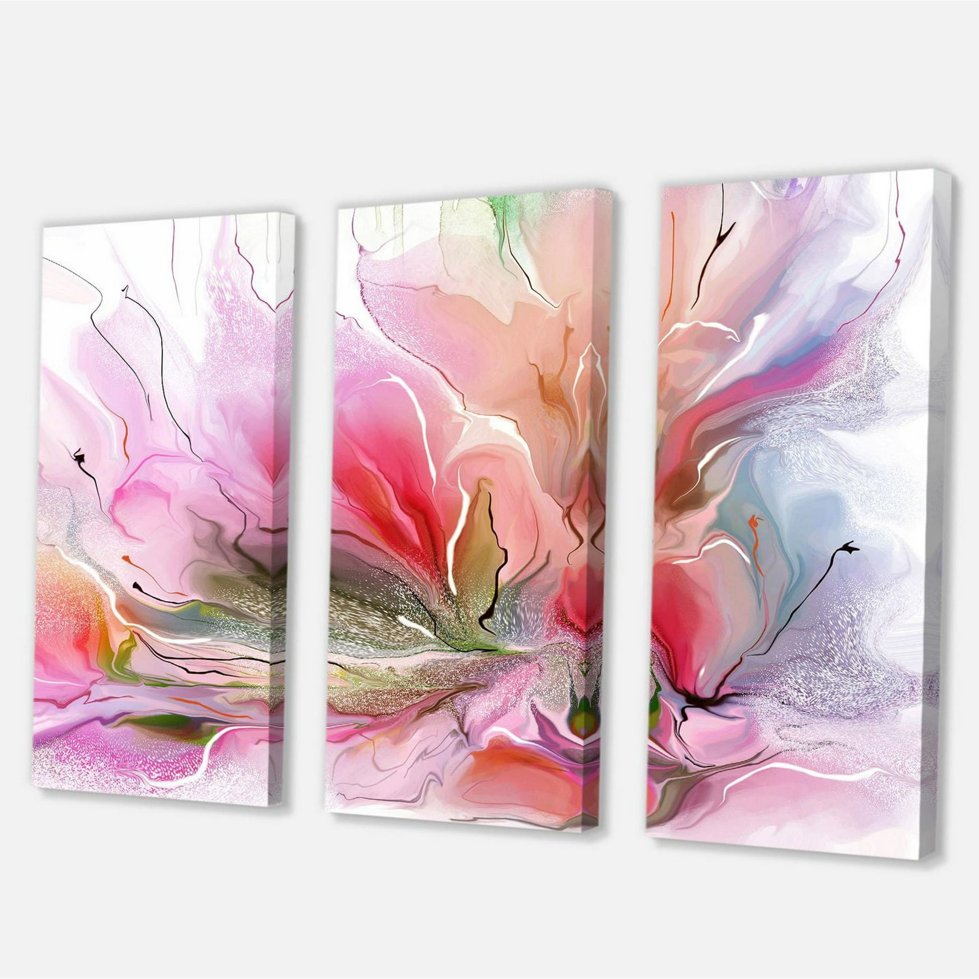 Click here for Designart Lovely Painted Floral Design Canvas Wall... prices