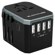 PIGADA Universal Travel Adapter One International Wall Charger AC Plug ...