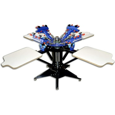 INTSUPERMAI 6 Color Silk Screen Printing Press Manual Screen Printing ...