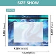 ALAZA Dragon Polar Night Pattern Pencil Pouch 3 Ring Binder with Clear ...