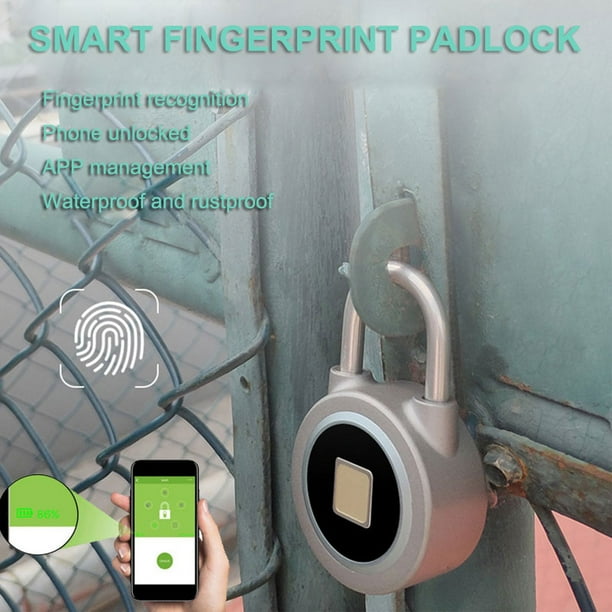 Smart Fingerprint Keyless Waterproof Lock App Control de Seguridad ...