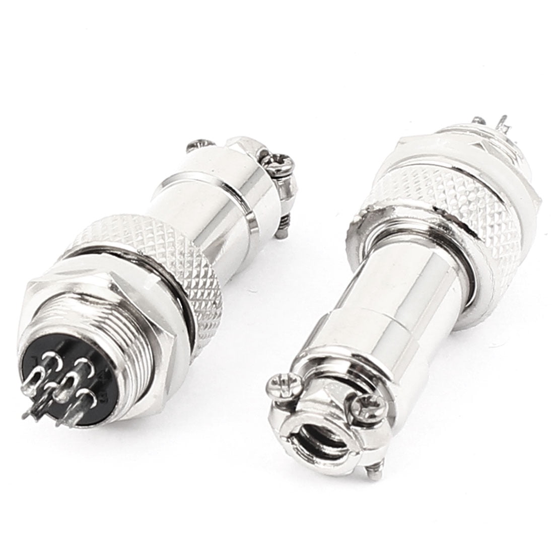 2 Sets Screw Aviation Connector Male Female RS765/M12 15mm 4 Pin ...