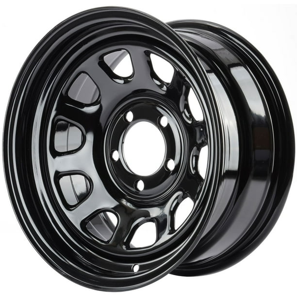 Vision D Window 15x7 5x114.3 -6et Gloss Black Wheel - Walmart.com ...