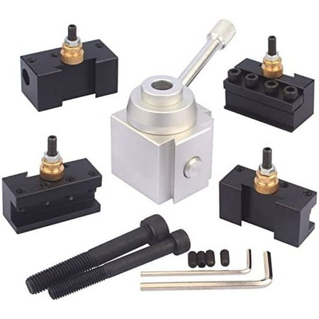 Aluminum Alloy Lathe Quick Change Tool Post and Holder Kit for 7x10 ...