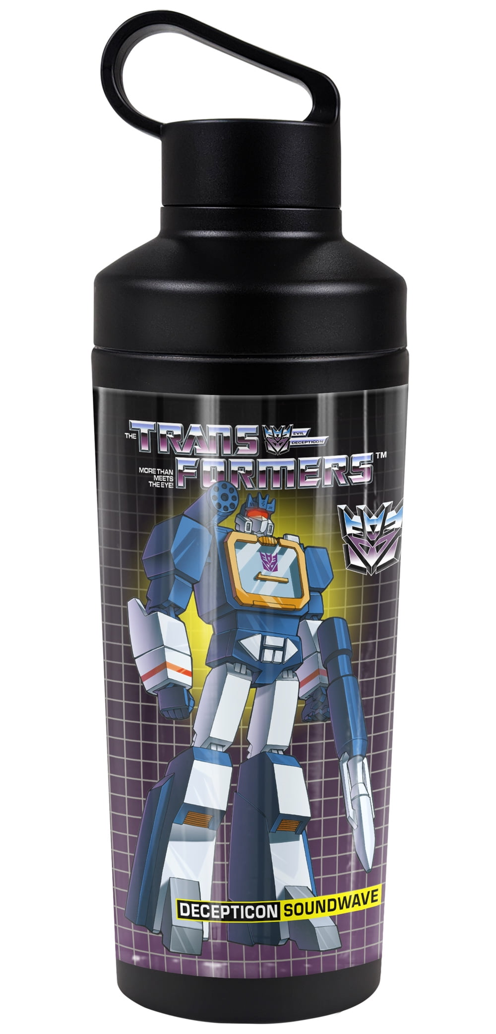 Transformers Official Soundwave 18 oz Insulated Water Bottle, Leak ...