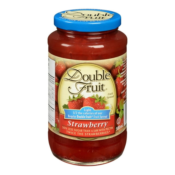 Double Fruit Light Strawberry Fruit Spread 500mL, 500 mL - Walmart.ca