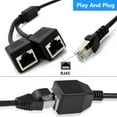 RJ45 Network 1 to 2 Port Ethernet Adapter Splitter, Ethernet Splitter 1 ...