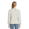 Time & Tru Women's Textured Sleeve Top - Cotton Blend - Elbow Length ...