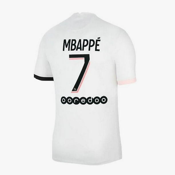 21-22 Paris Saint-germain Fc Camiseta Visitante Número 7 Kylian Mbappe ...