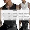 Antinious Men Solid Full Zip Round Neck Sleeveless Slim Trendy Casual ...