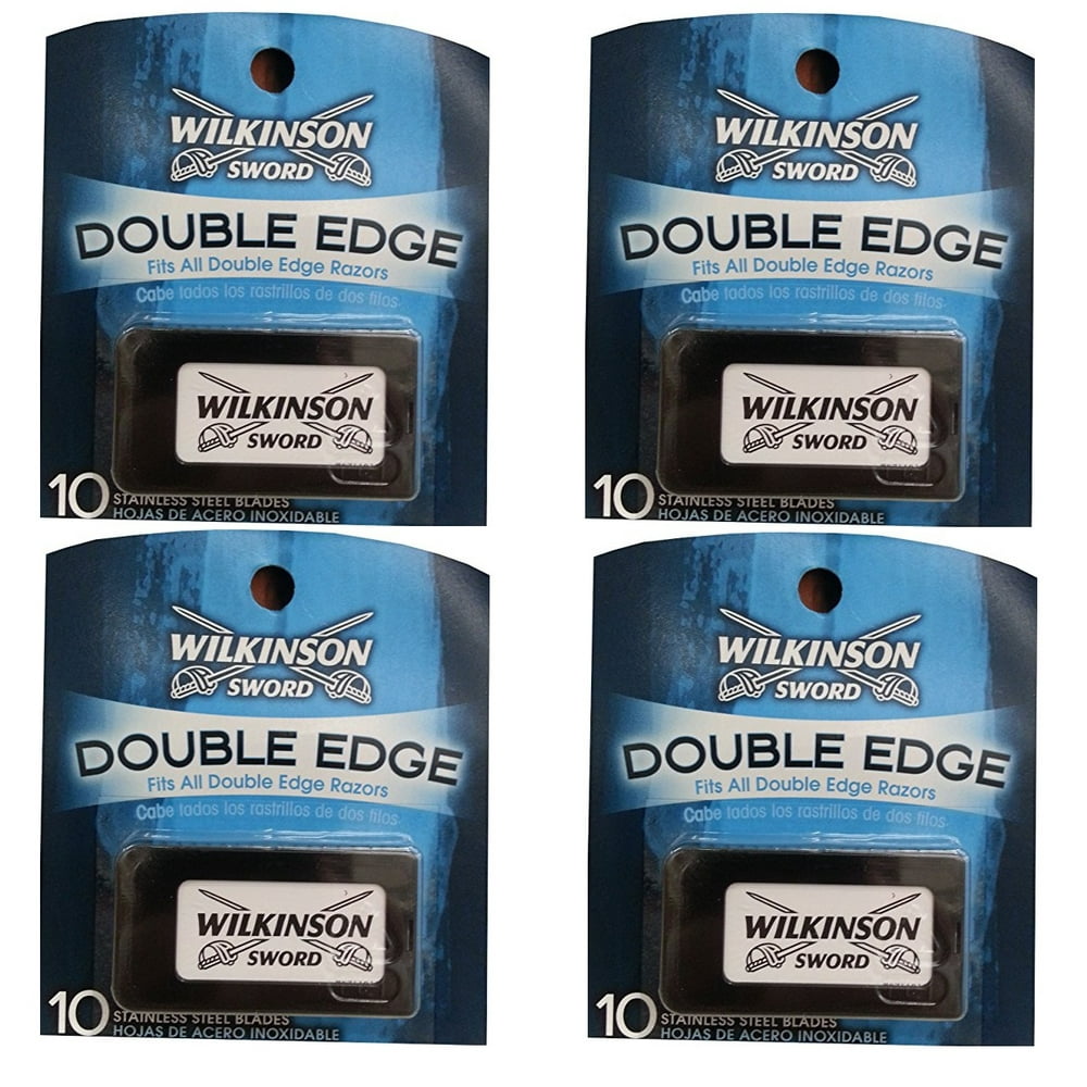 Wilkinson Sword Double Edge Razor Blades, 10 ct. (Pack of 4) - Walmart ...