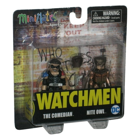 DC Comics Watchmen The Comedian & Nite Owl MiniMates Figure Set ...
