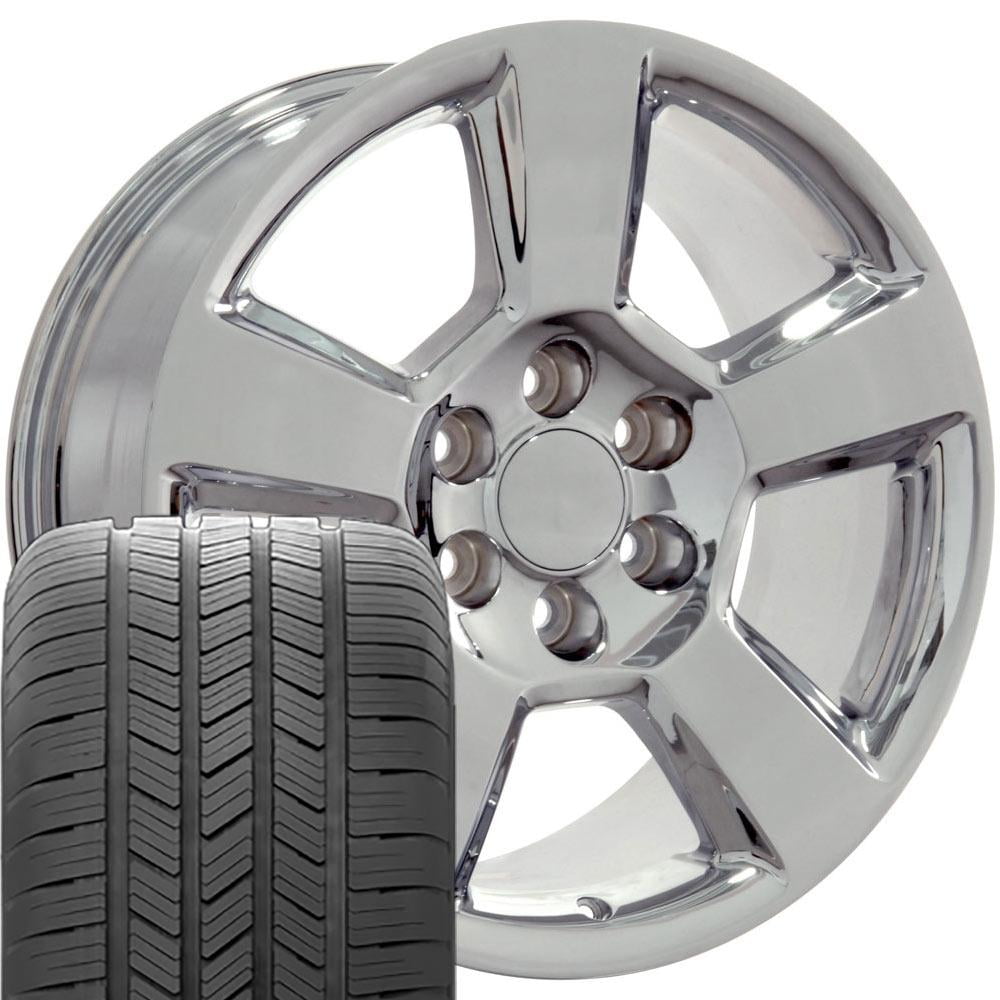 20 inch Chrome 5652 OE Wheels & Goodyear Tire Fit GM Truck & SUV ...