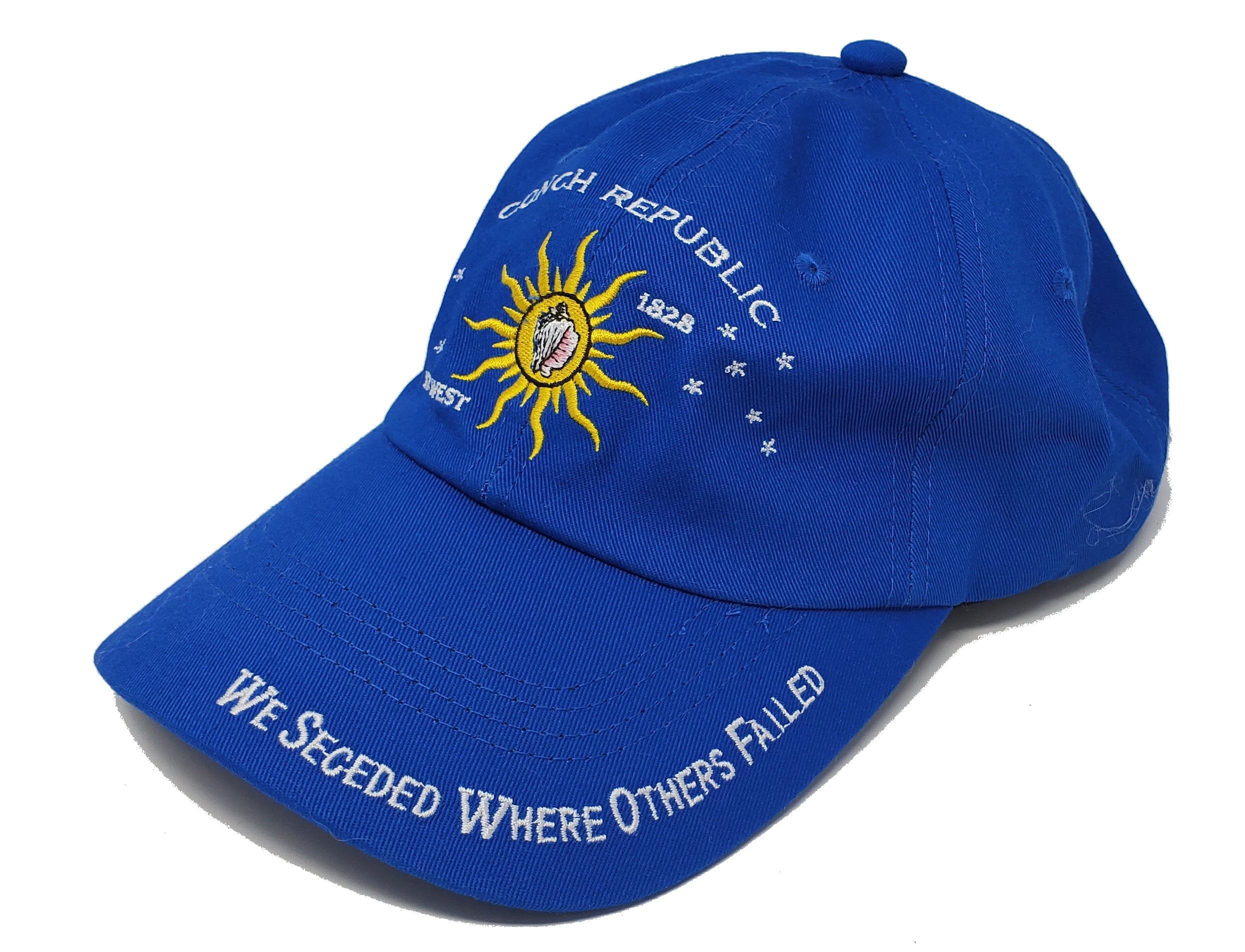 Conch Republic of Key West Light Blue Baseball Cap - "We Seceded Where ...