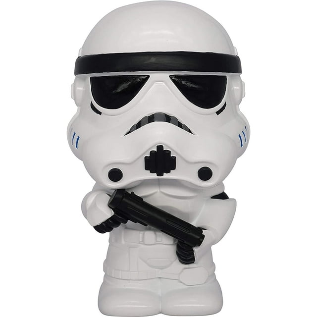 Star Wars Stormtrooper PVC Bank, White, Standard - Walmart.com