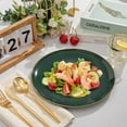 150PCS Green Plastic Plates - Green and Gold Disposable Include 25 Each ...