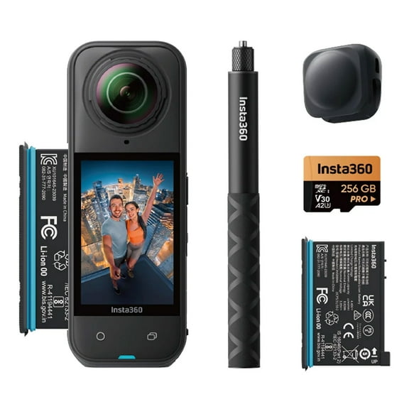 Insta360 X5 360 Action Camera, 8K 30fps, 72MP, Waterproof 15m, Bluetooth Wi-Fi, Black - Walmart.com