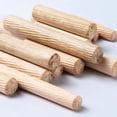 100Pcs Round Wooden Dowel Pin 6x40mm 8x40mm 10x40mm Cabinet Drawer ...