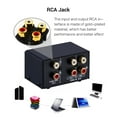 LINEPAUDIO Audio Switcher RCA 2 in 1 Out / 1 in 2 Out A/B Switch Stereo ...