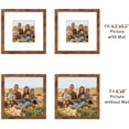 8x10 Picture Frame Set of 12 with 5x7 Mat Option for Wall or Table ...