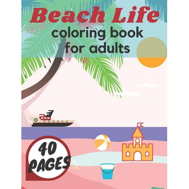 Summer activity book for kids : Fun and Relaxing Beach Vacation Scenes ...