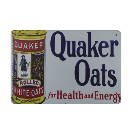 Quaker Oats metal tin sign vintage style reproduction 12 x 8 inches ...