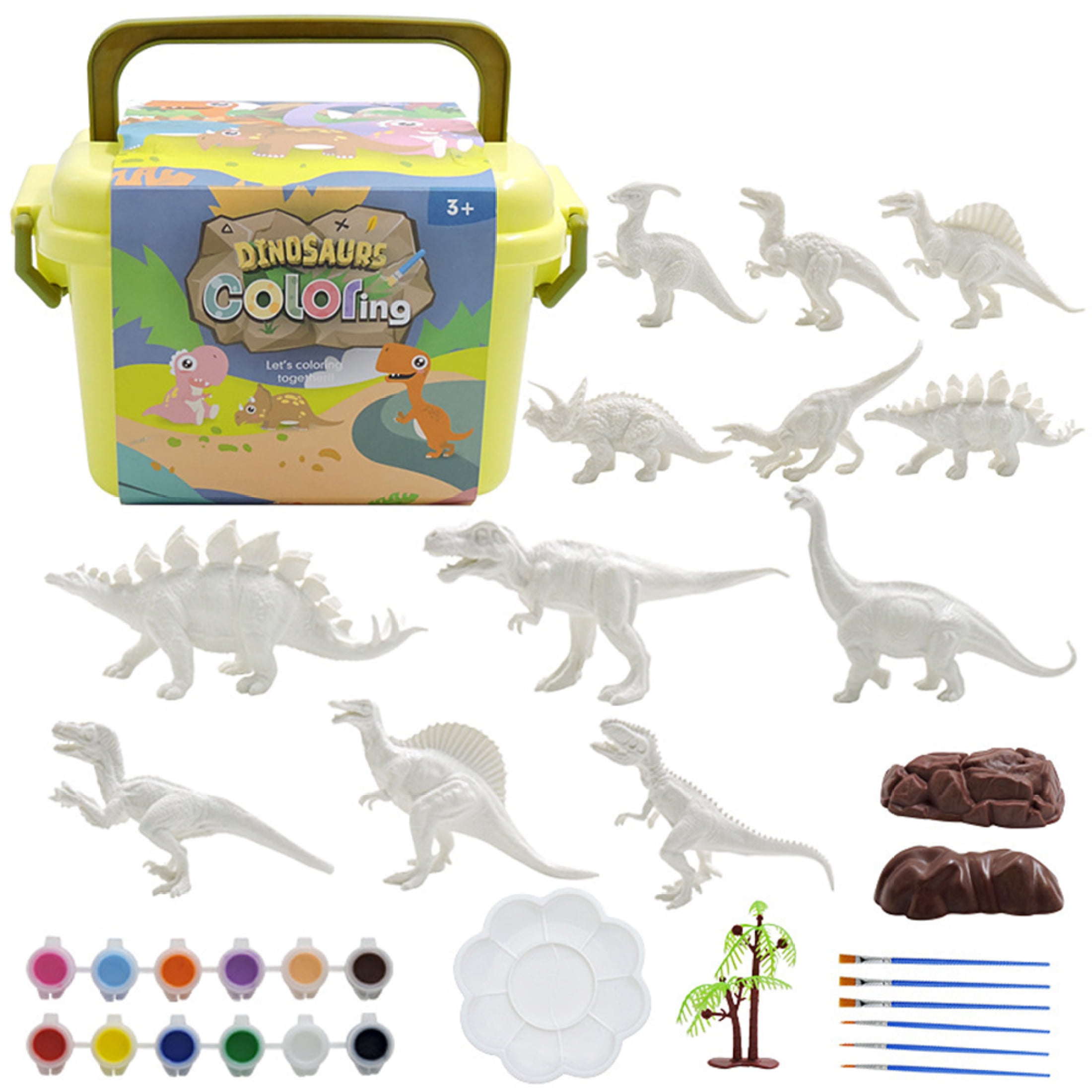 EUBUY Children Doodle Toys DIY Hand Graffiti Painted Dinosaurs ...