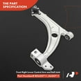 A-Premium Set of 10, Front Lower Control Arm, Inner & Outer Tie Rod End ...