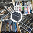 42 Pack Tool Box Organizer Tray Dividers, Rolling Chest Cart Cabinet ...