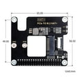 PCIe to M.2 HAT for Raspberry Pi 5 High-Speed Reading/Writing Dual LED ...
