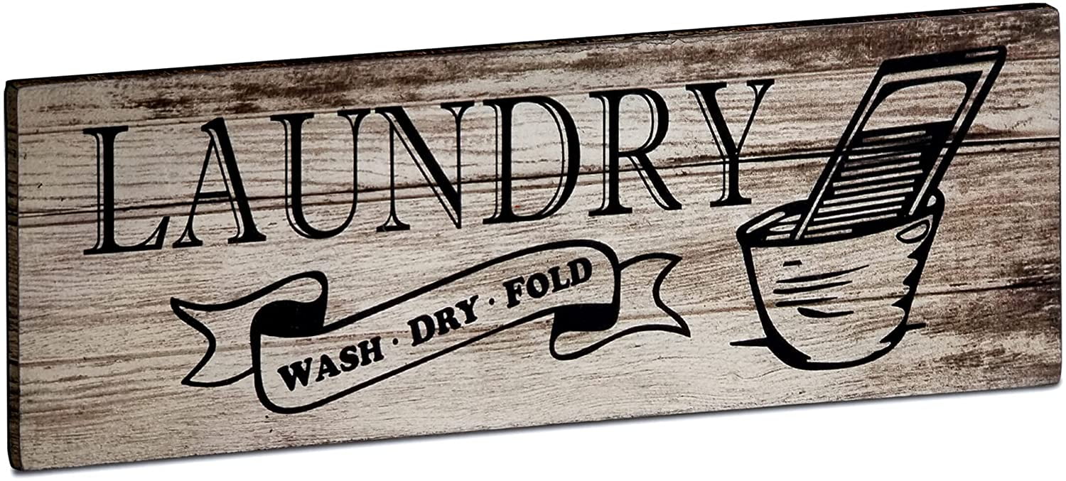 Laundry Room Sign Laundry Signs Wall Decor Rustic Laundry Sign ...