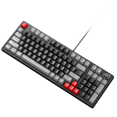 T-WOLF Customizable Gaming Mechanical Keyboard with Blue Switches in ...